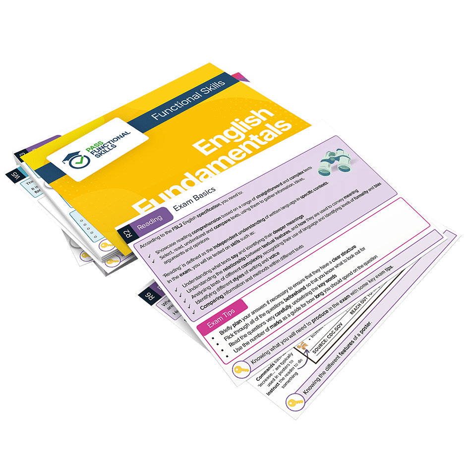 Functional Skills English Level 2 Revision Cards | Pass Functional Skills