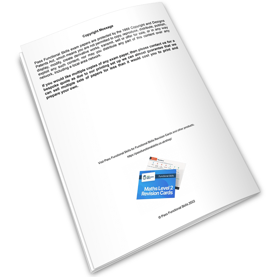 Functional Skills Maths Level 2 Worksheets by Topic | Pass Functional ...