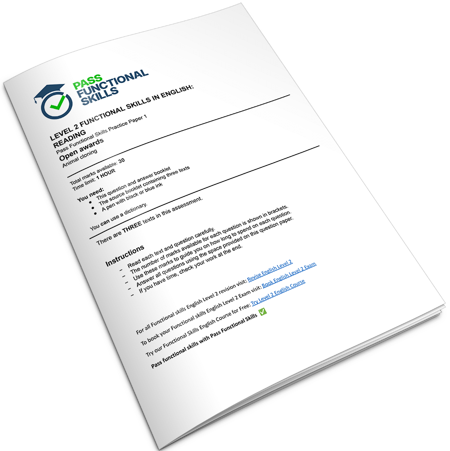 Functional Skills Level 2 Exam Pack | Pass Functional Skills Functional Skills Level 2 Exam Pack | Pass Functional Skills