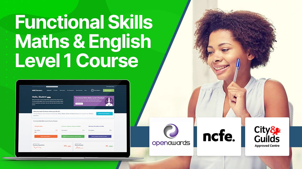 Functional Skills Maths and English Level 1 | Pass Functional Skills