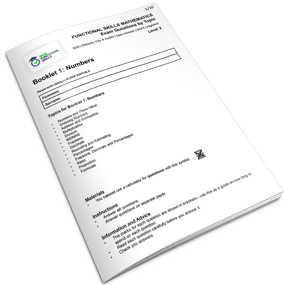 Functional Skills Maths Level 2 Worksheets by Topic | Pass Functional ... Functional Skills Maths Level 2 Worksheets by Topic | Pass Functional ...