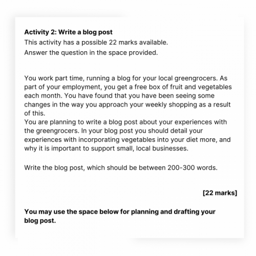 Functional Skills English Level 2 Writing Examples Pass Functional Skills